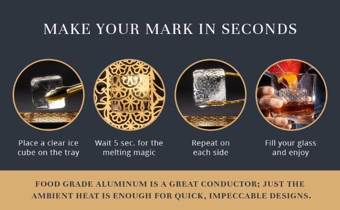 Ice Cube Embossing Imprinting Tray – The Whiskey Ball